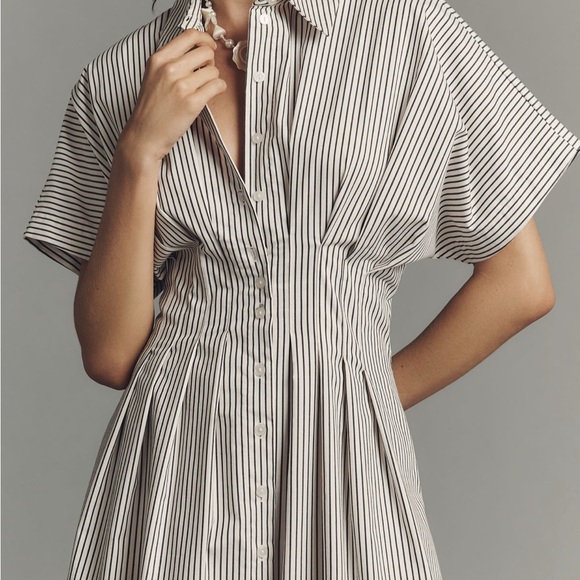 Anthropologie | Dresses | Anthropologie Tobie Dress In Black And White ...
